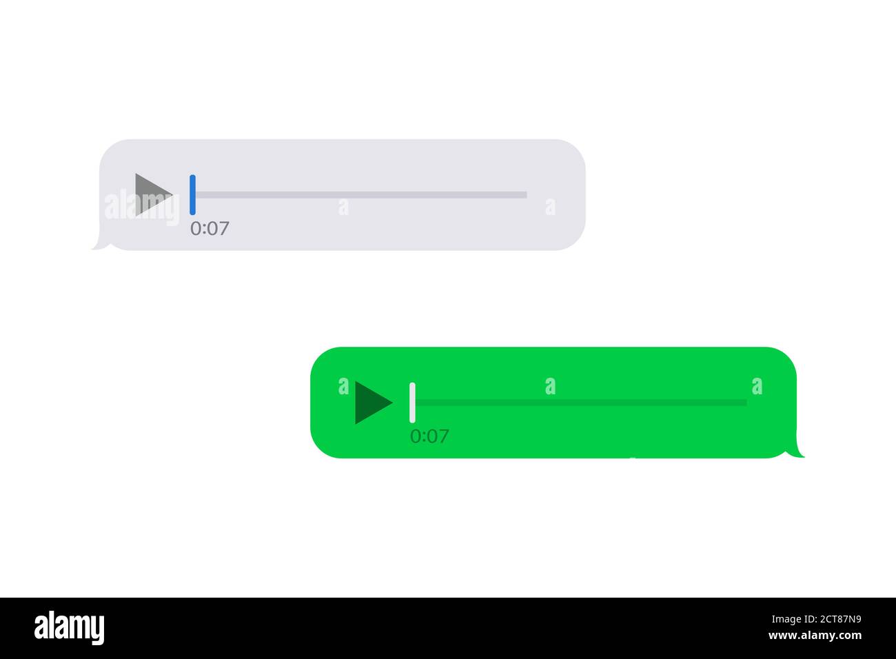 Vector modern sms or voice message icons. Bubble speech set Stock ...