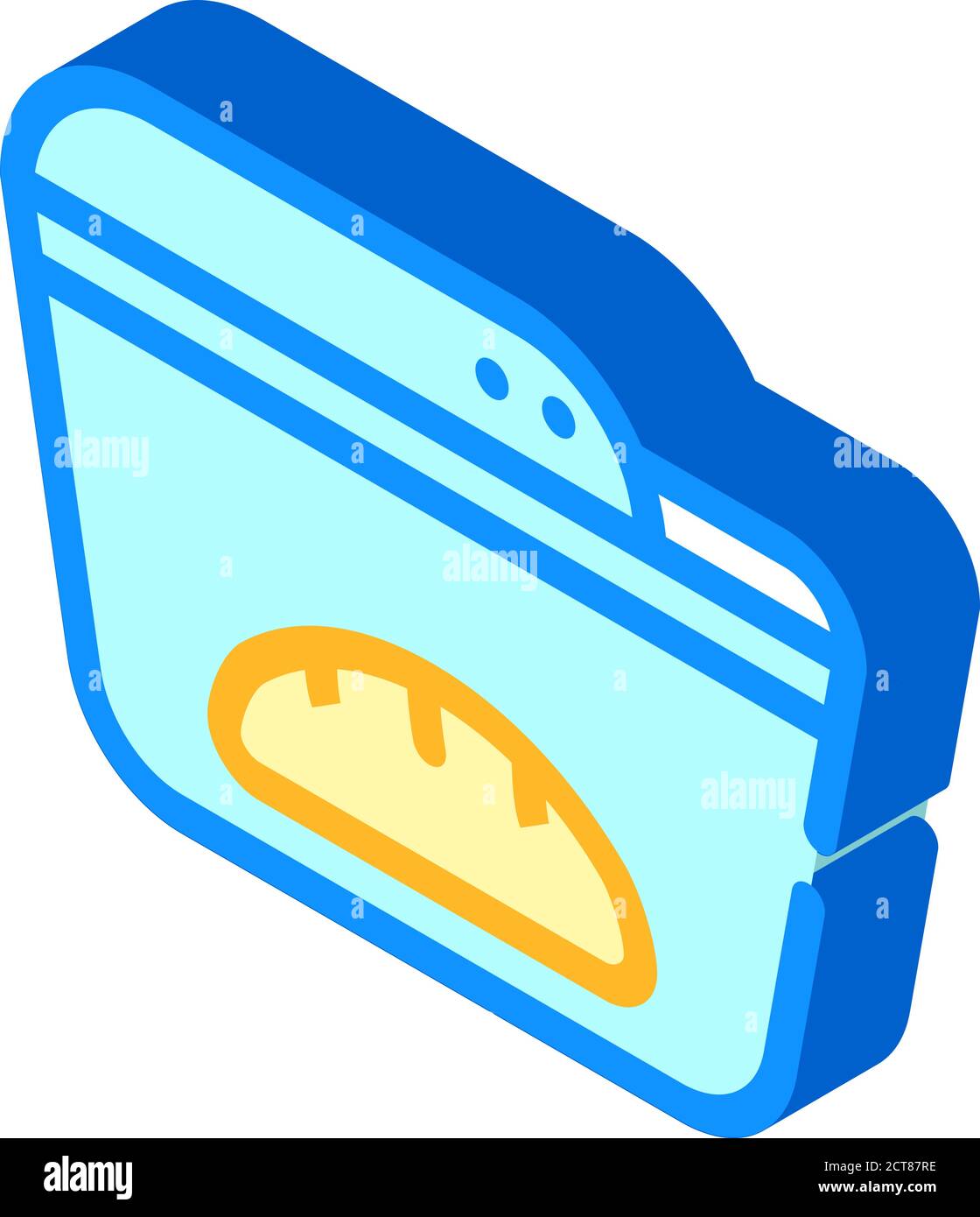 bread maker isometric icon vector symbol illustration Stock Vector ...