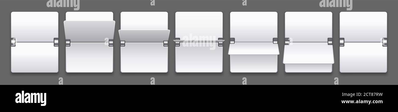 Blank mechanical scoreboard animation. Score board and countdown info ...