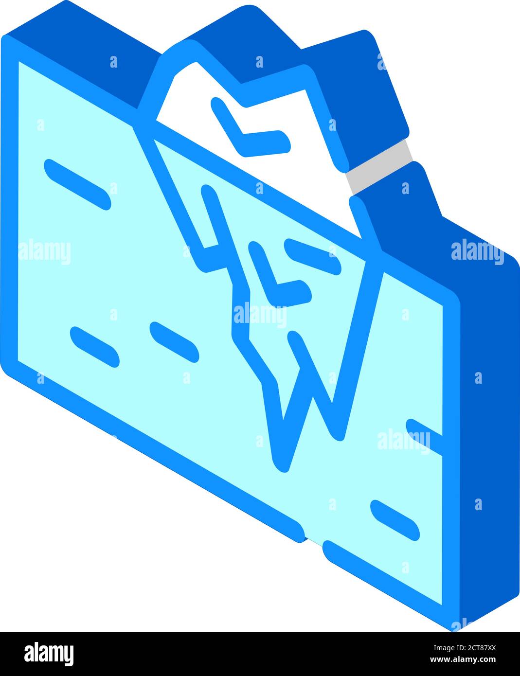 iceberg melting isometric icon vector symbol illustration Stock Vector ...
