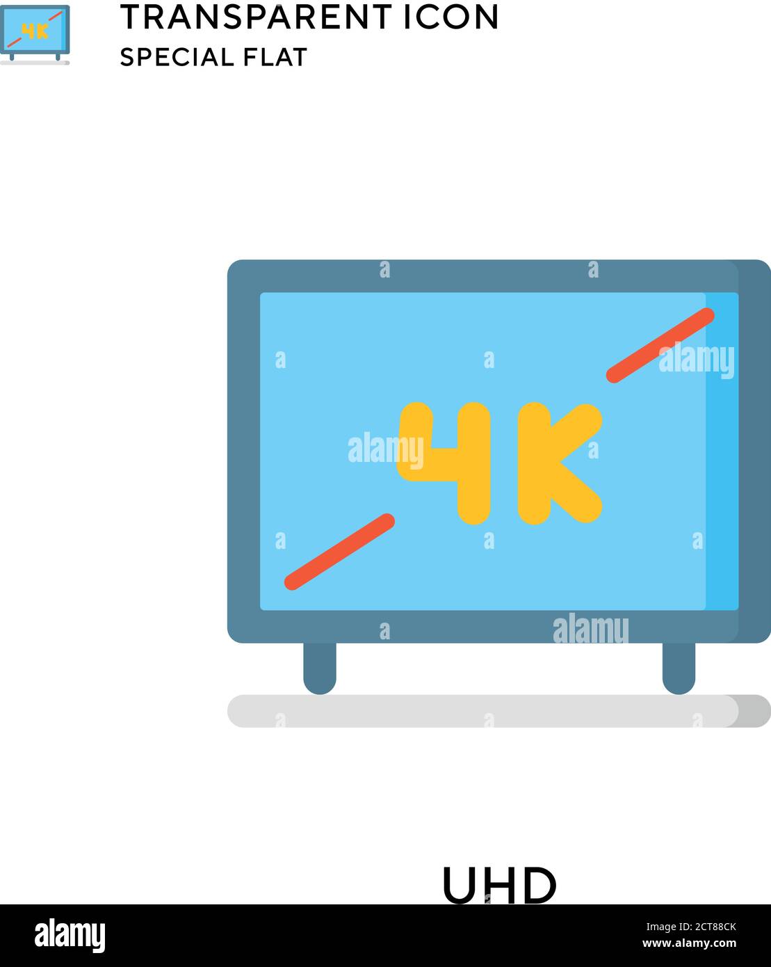 Uhd vector icon. Flat style illustration. EPS 10 vector Stock Vector ...