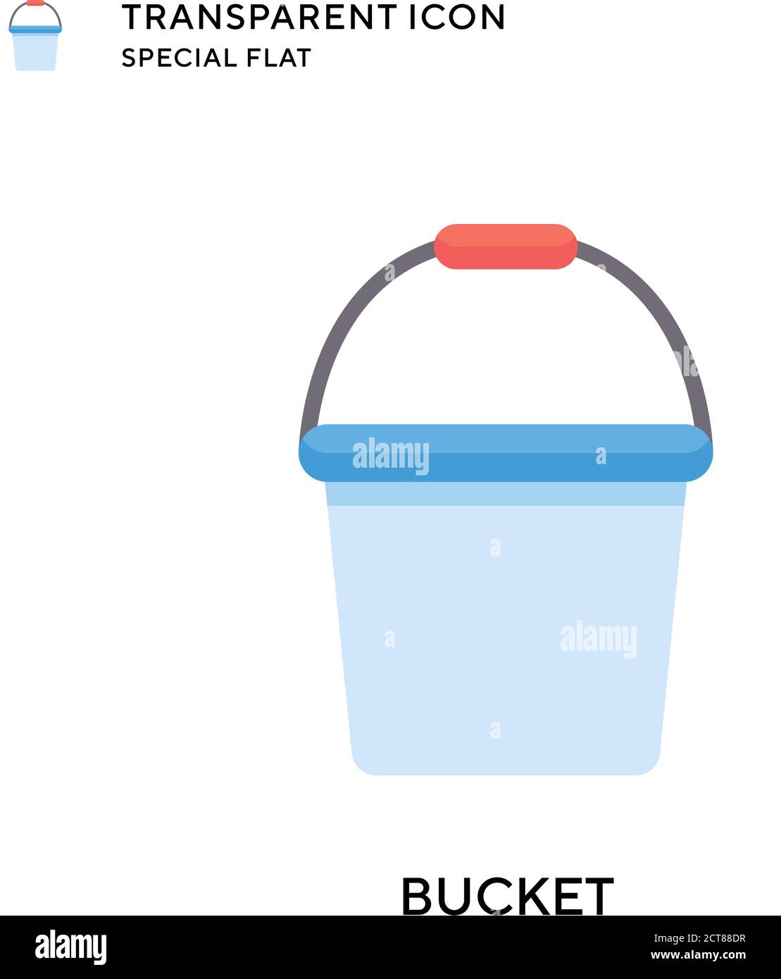 Plastic bucket full fresh Stock Vector Images - Alamy