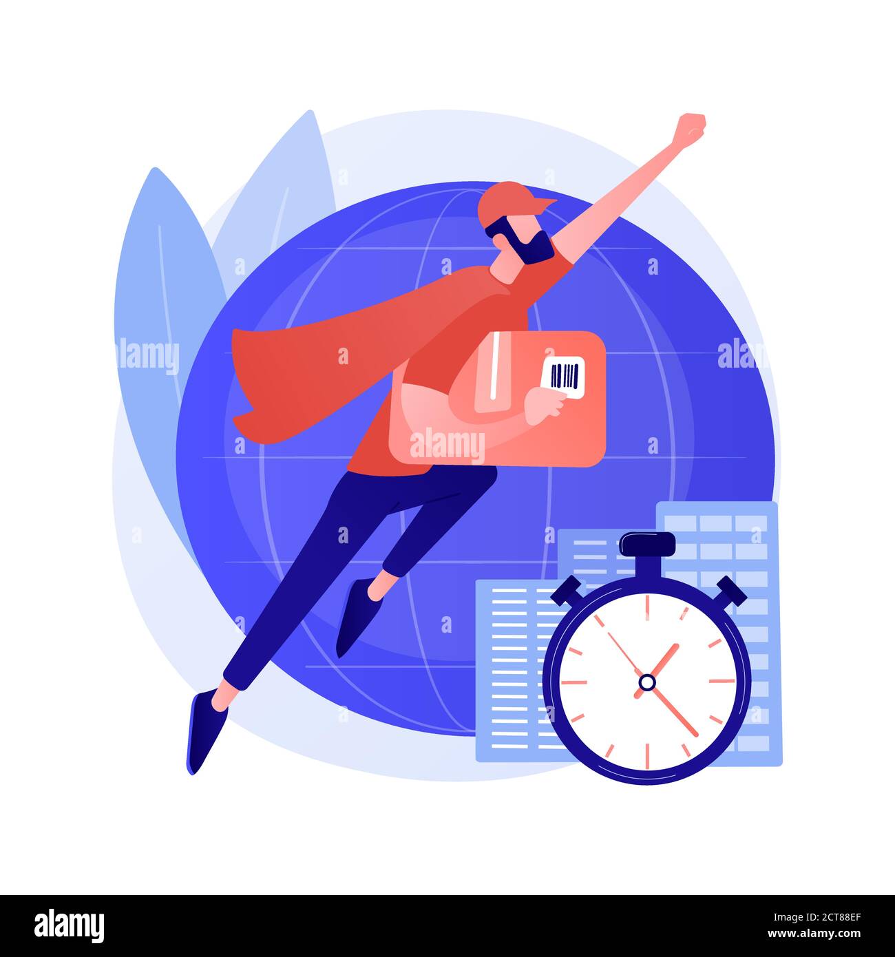 Express delivery service abstract concept vector illustration Stock ...