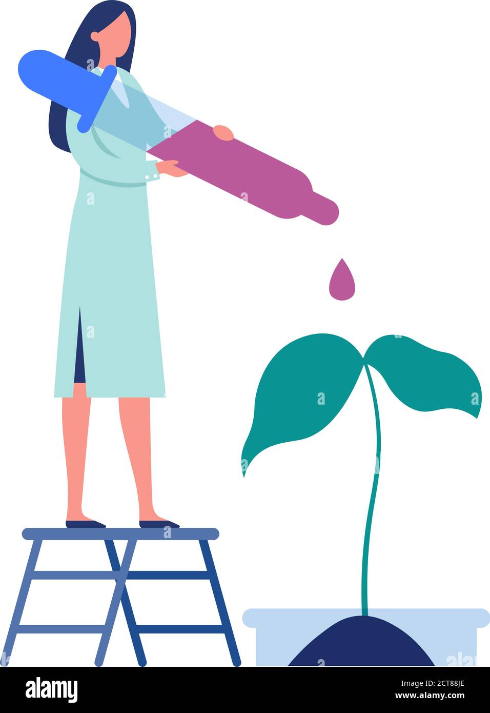 Laboratory biological research. Biotechnology concept research ...