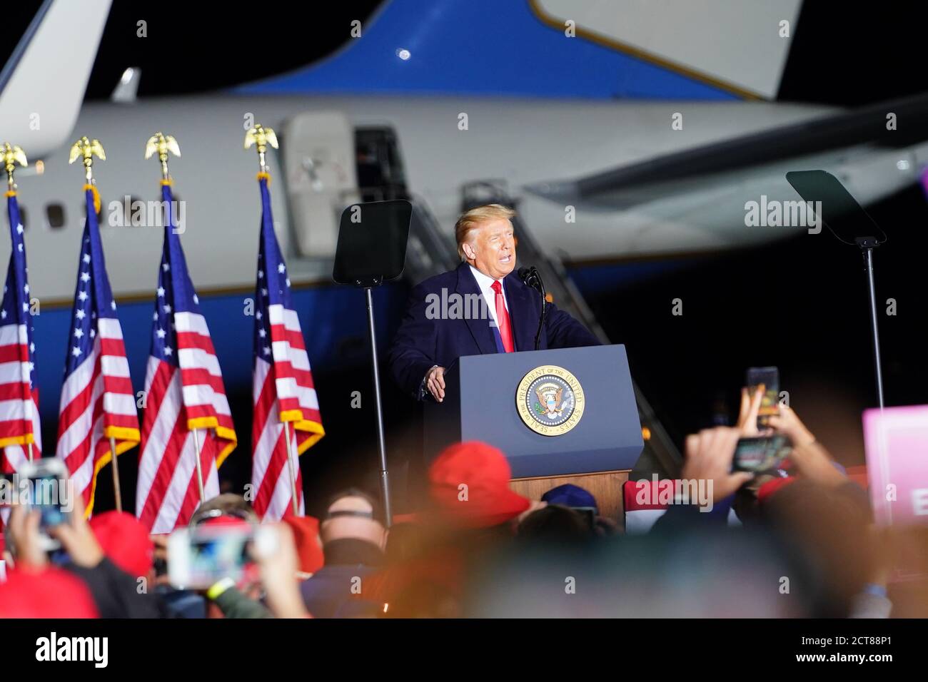 Donald Trump 45th president of the united states held a make america ...