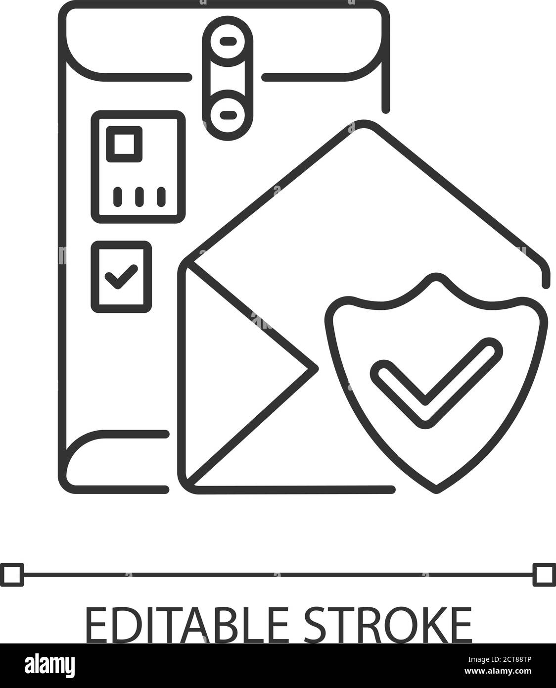 Cargo insurance linear icon Stock Vector Image & Art - Alamy