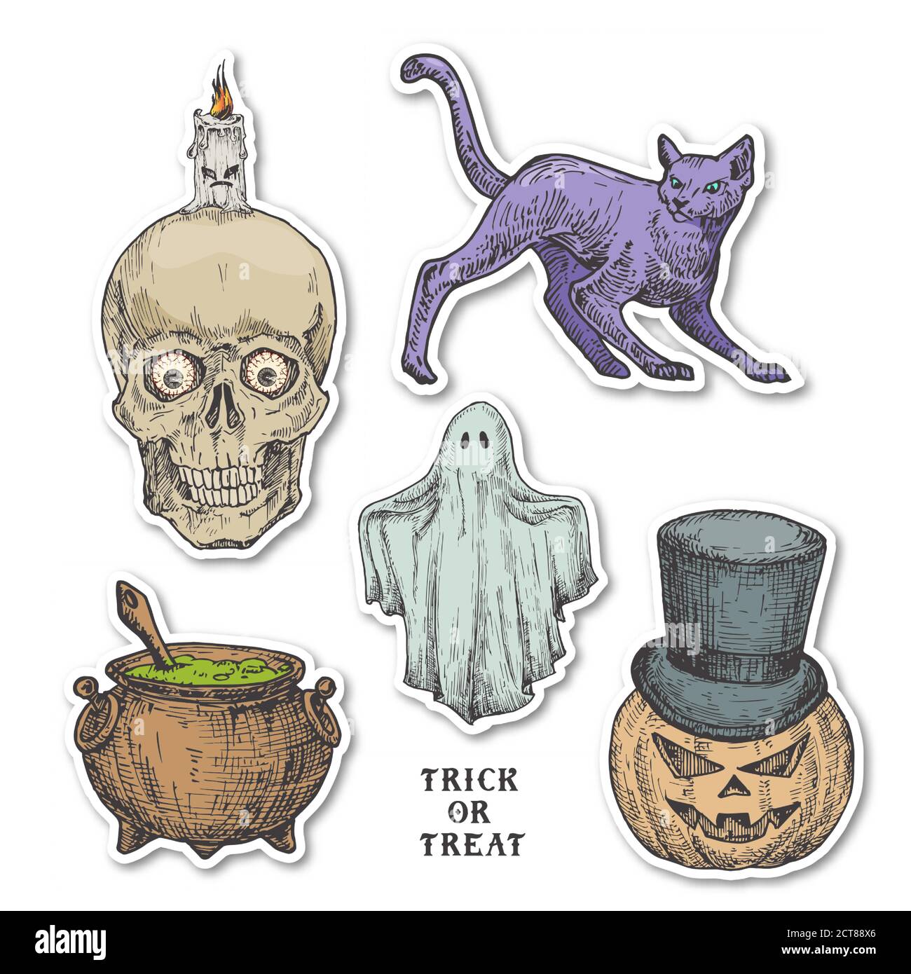 Cat head candle Stock Vector Images - Alamy