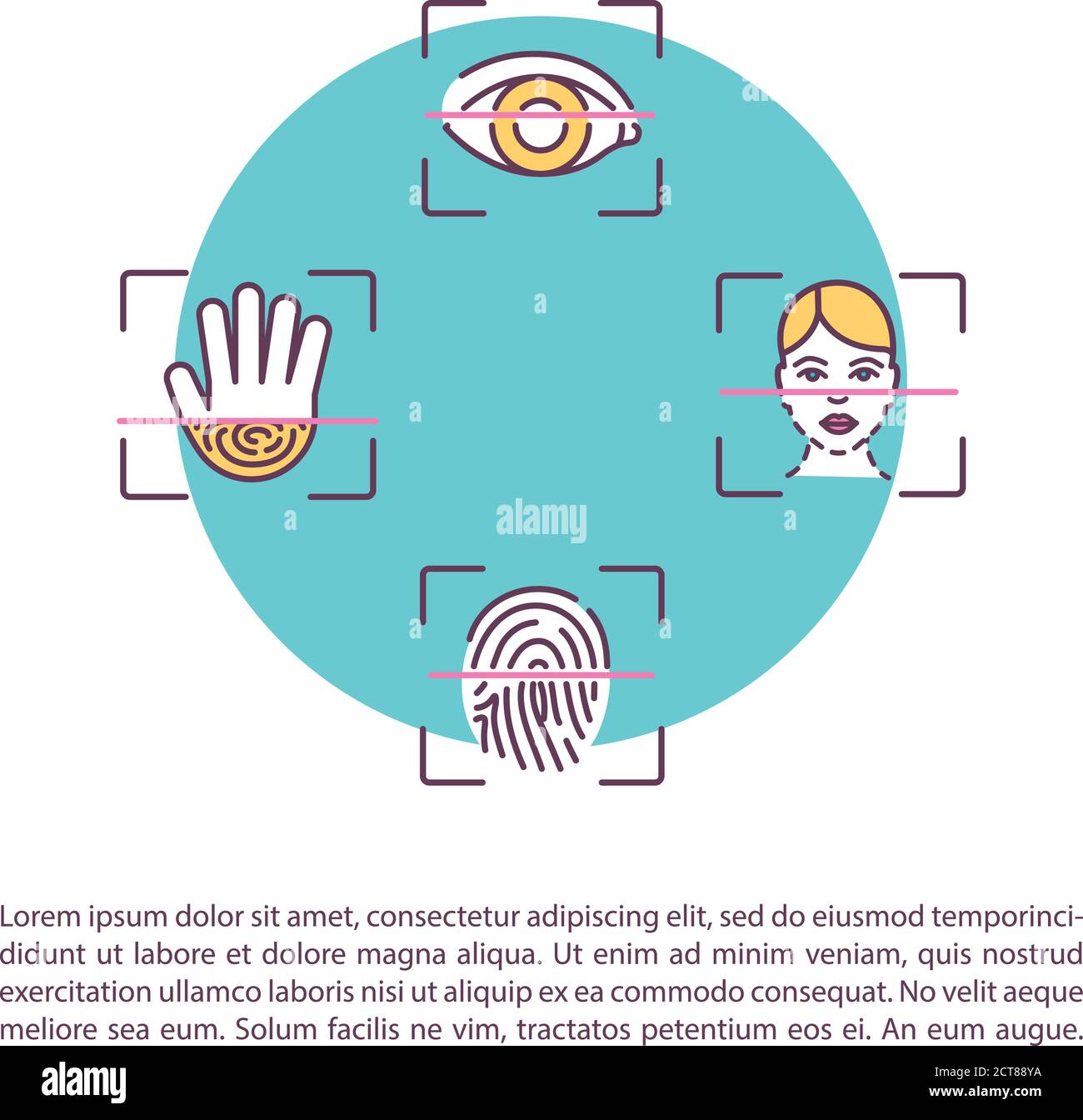 Identification concept icon with text Stock Vector Image & Art - Alamy