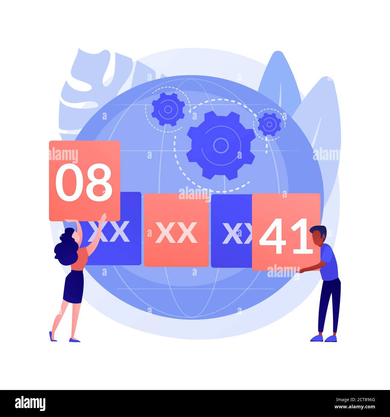 Harmonized System abstract concept vector illustration Stock Vector ...