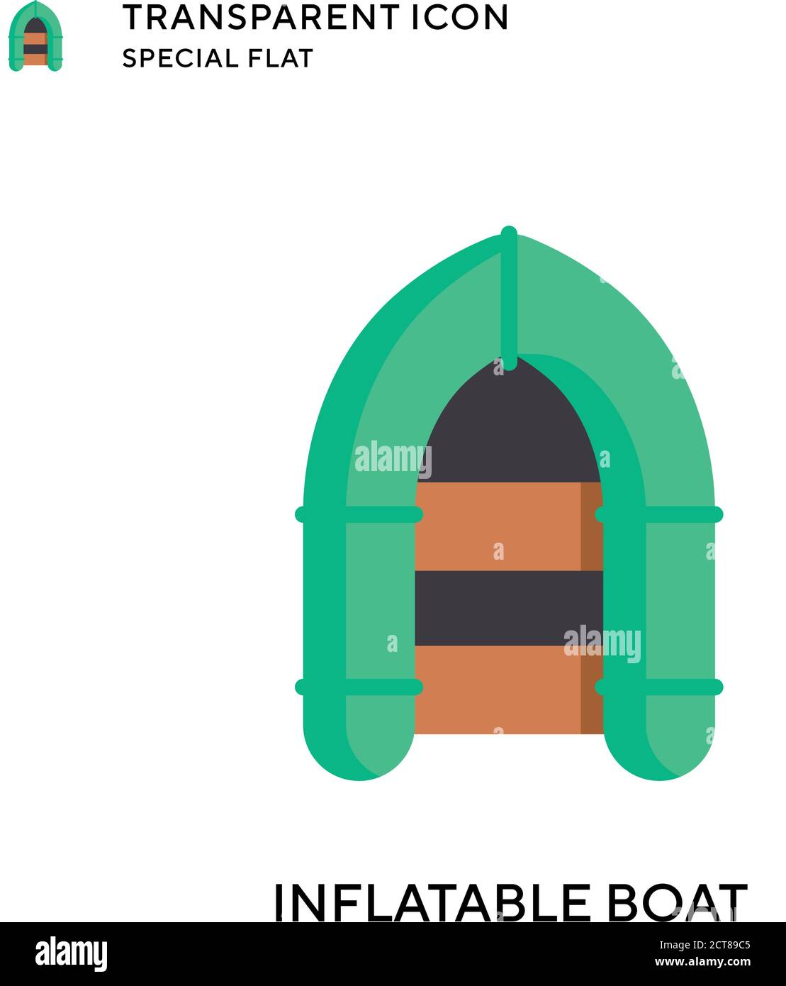 Blue Inflatable Boat Stock Vector Images - Alamy