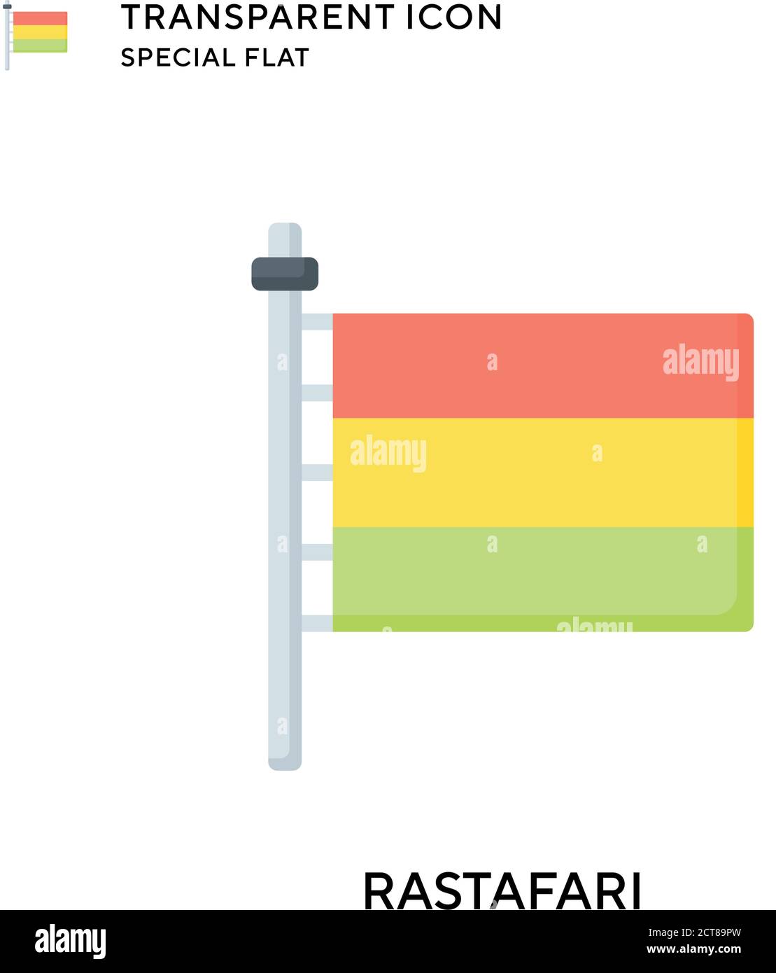 Rastafari vector icon. Flat style illustration. EPS 10 vector Stock ...