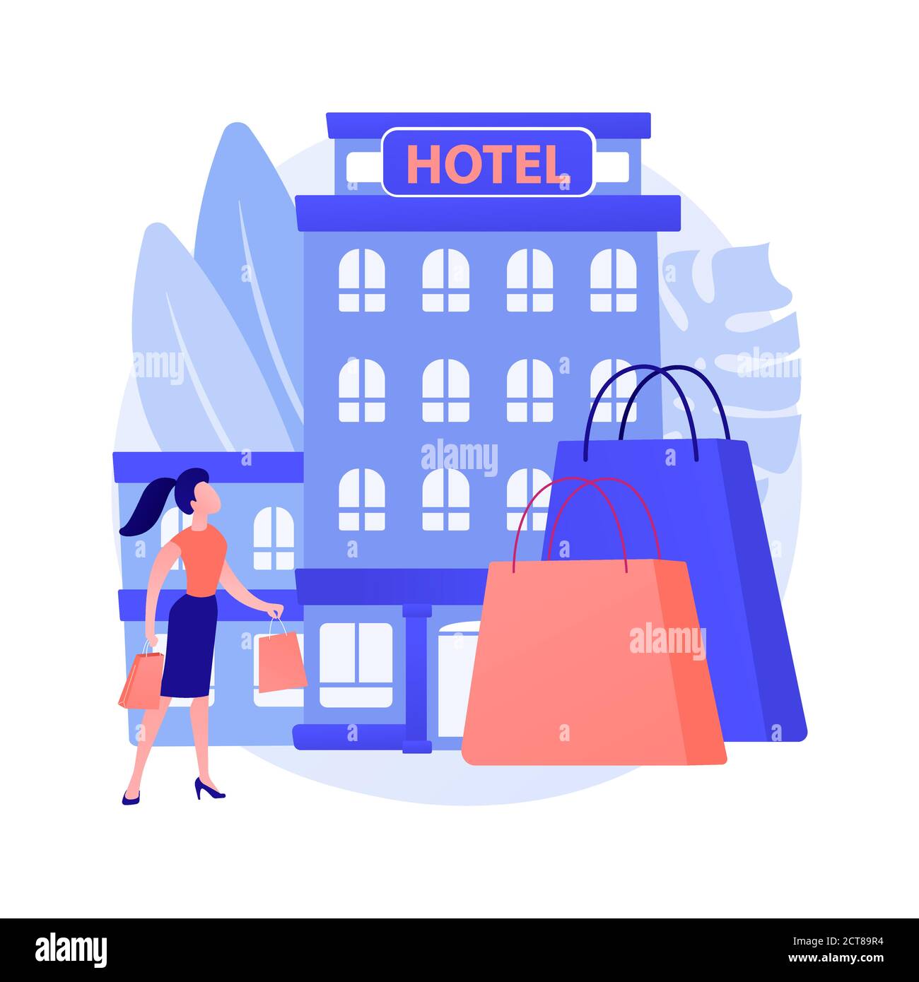 Boutique hotel abstract concept vector illustration Stock Vector Image ...