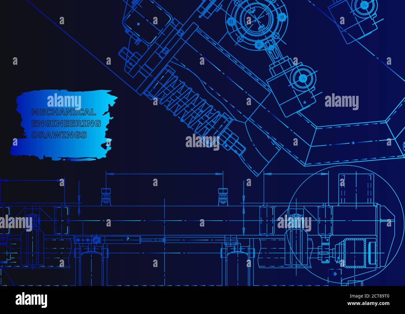 Computer aided design systems. Technical illustrations, backgrounds ...