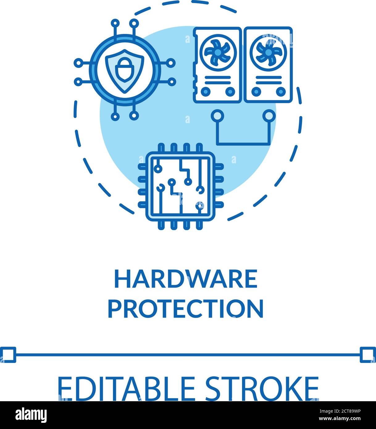 Hardware protection concept icon Stock Vector Image & Art - Alamy