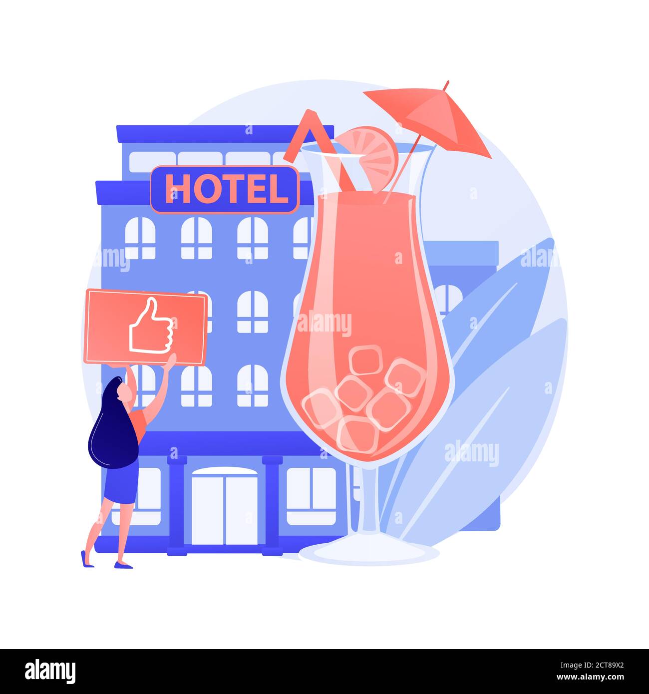 All-inclusive hotel abstract concept vector illustration Stock Vector ...