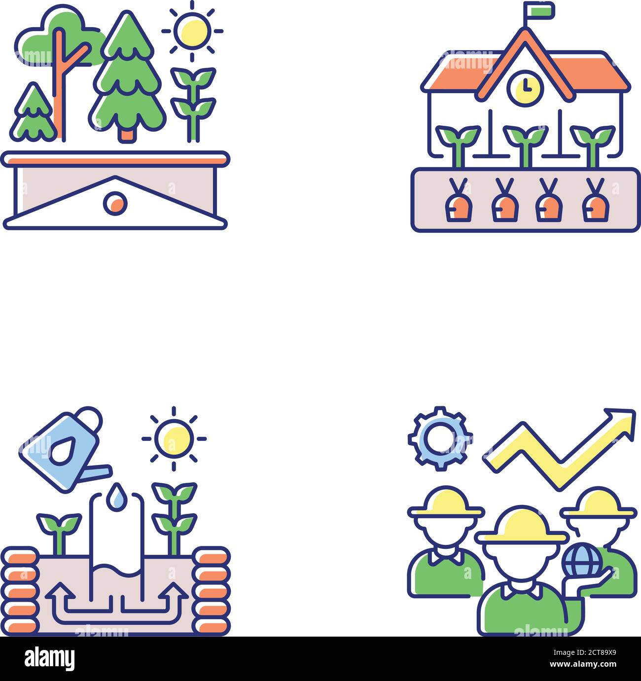Community farming RGB color icons set Stock Vector Image & Art - Alamy Community farming RGB color icons set Stock Vector Image & Art - Alamy