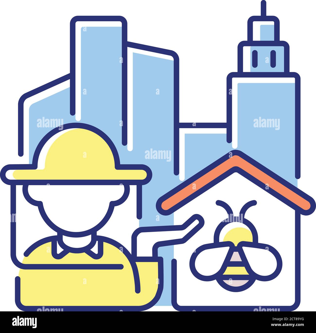 Urban bee Stock Vector Images - Alamy