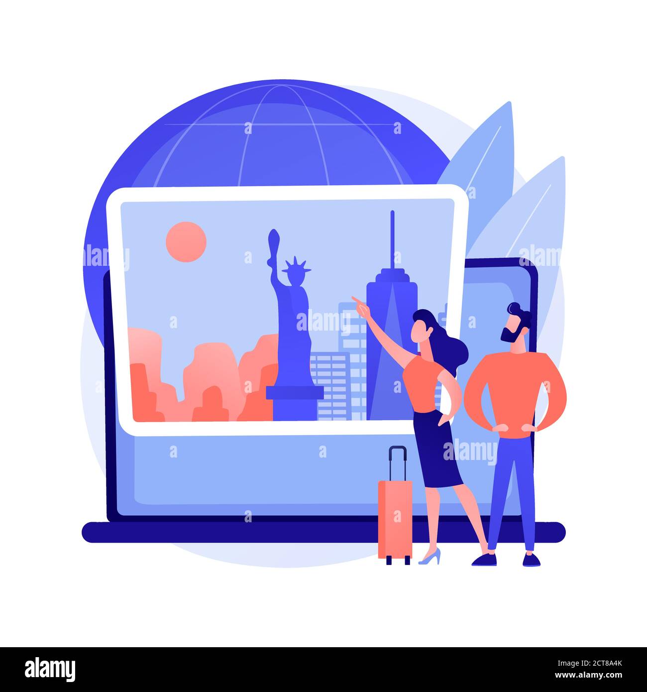 Smart tourism system abstract concept vector illustration Stock Vector ...