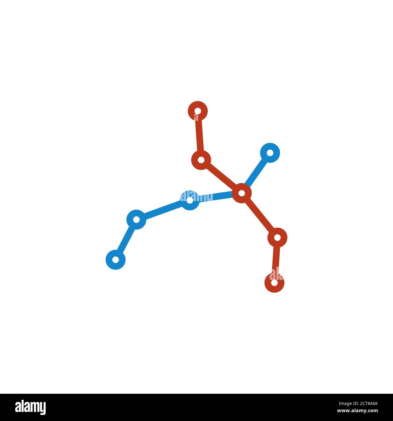 abstract two way metro map icon. Stock vector illustration isolated ...