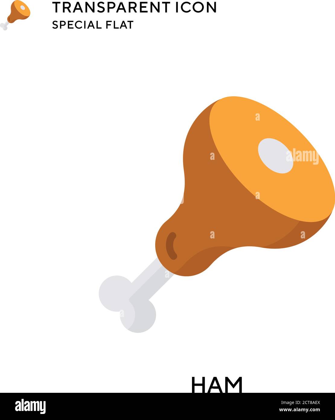 Honey baked ham Stock Vector Images - Alamy