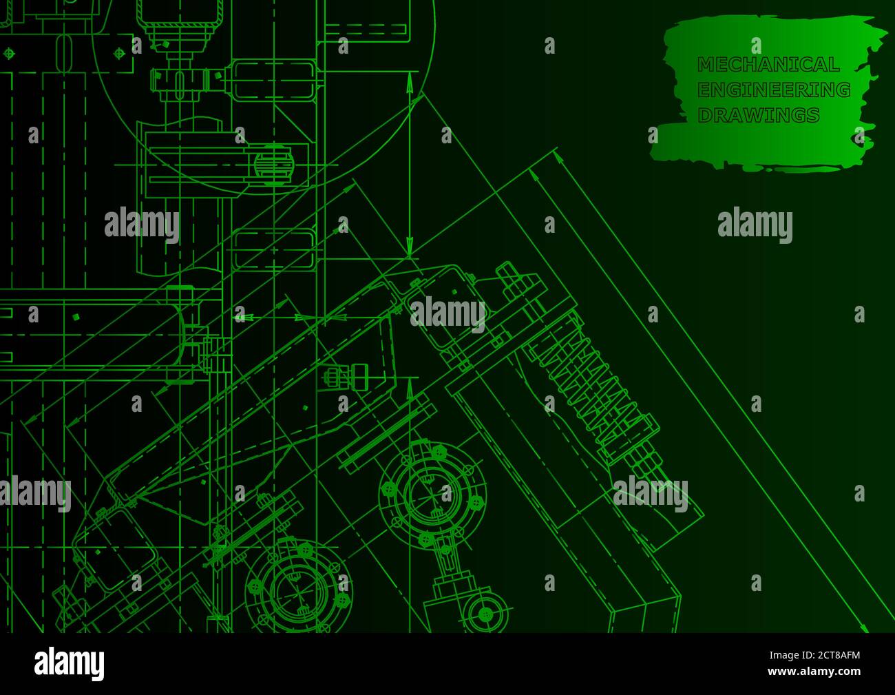 Mechanical engineering drawing. Machine-building industry. Instrument ...