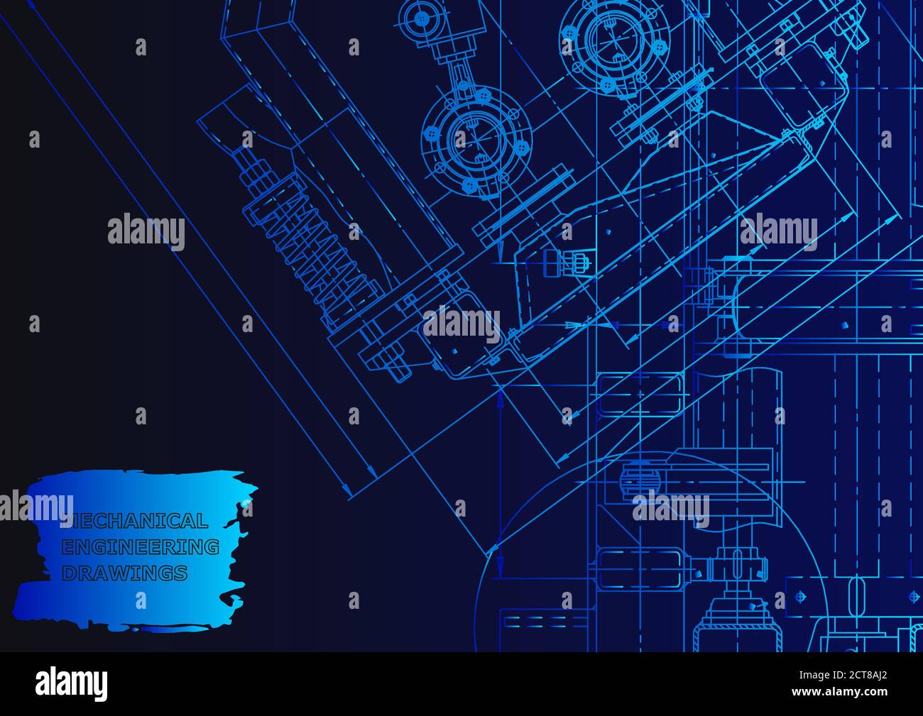 Mechanical engineering drawing. Machine-building industry. Instrument ...