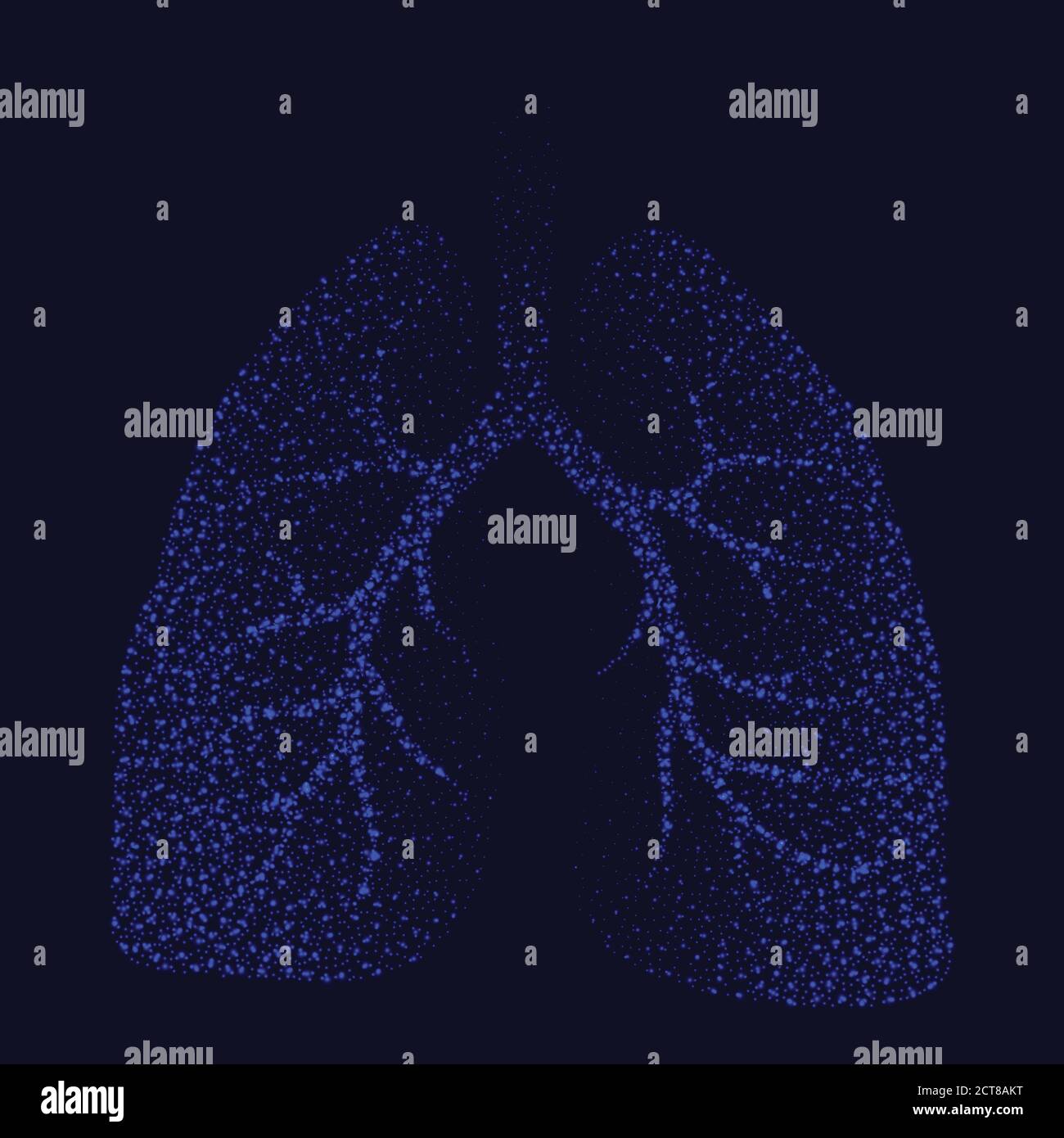 Healthy lungs dotted silhouete background Stock Vector Image & Art - Alamy
