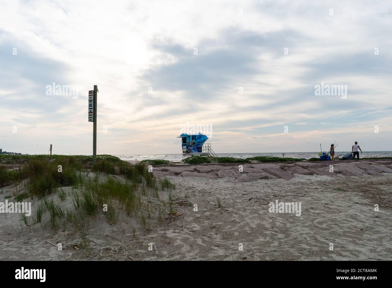 Beach watchtower during sun set Stock Photo - Alamy