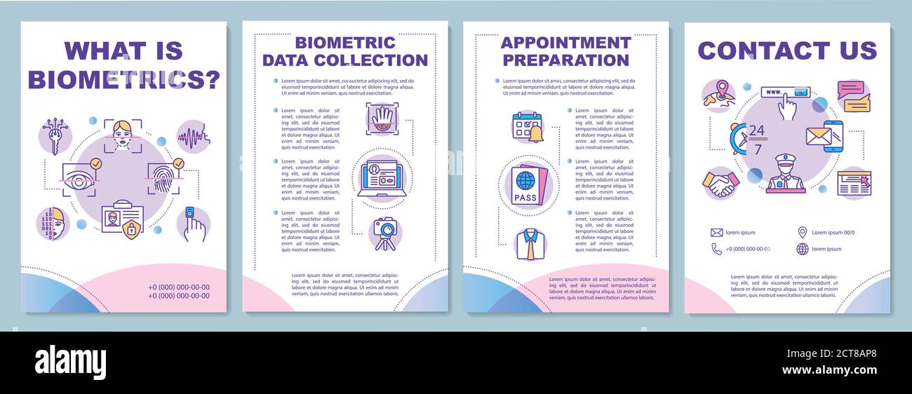 What is biometrics brochure template Stock Vector Image & Art - Alamy
