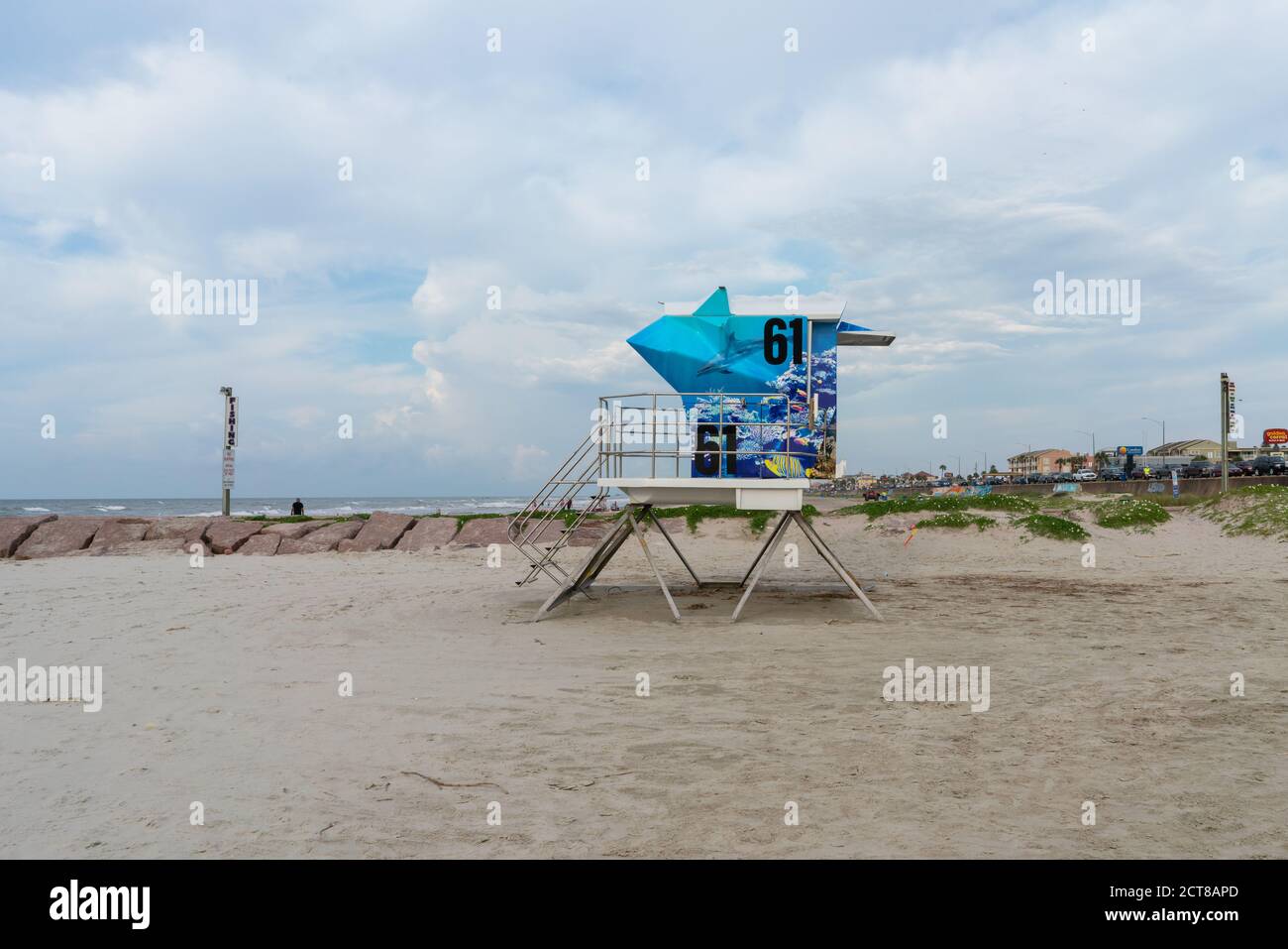 Beach watchtower during sun set Stock Photo - Alamy