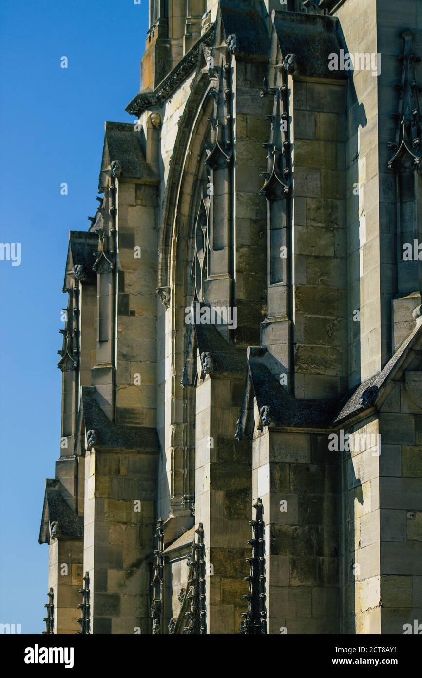Reims France September 21, 2020 View of the exterior facade of the ...