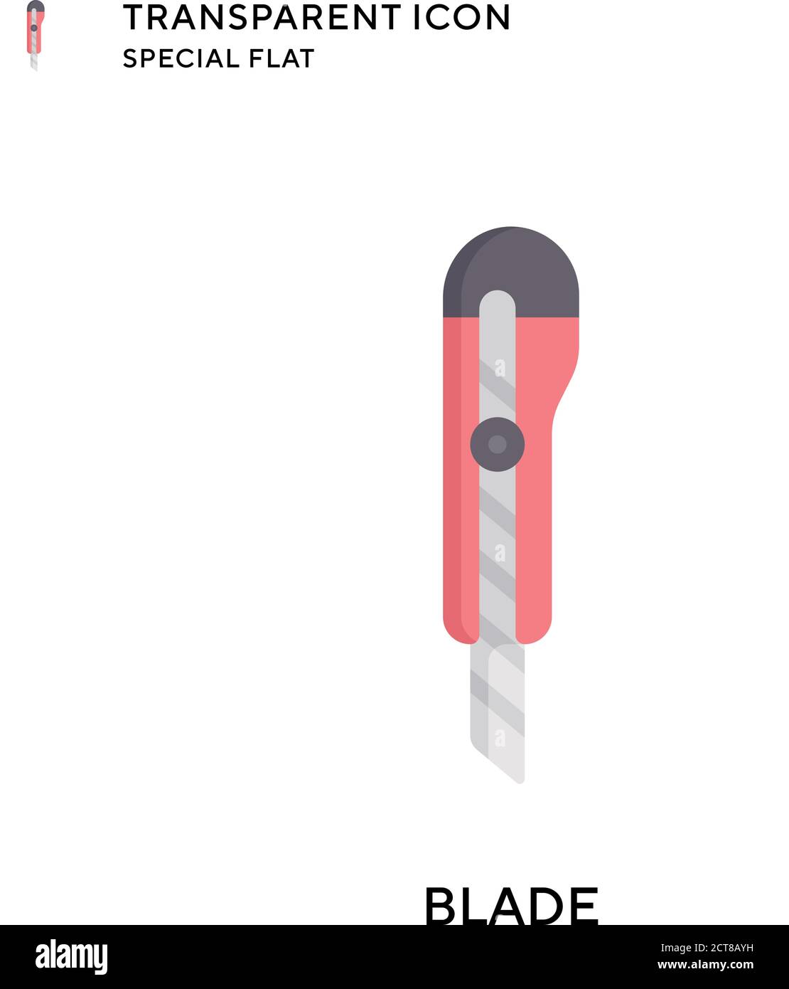 Blade vector icon. Flat style illustration. EPS 10 vector Stock Vector ...