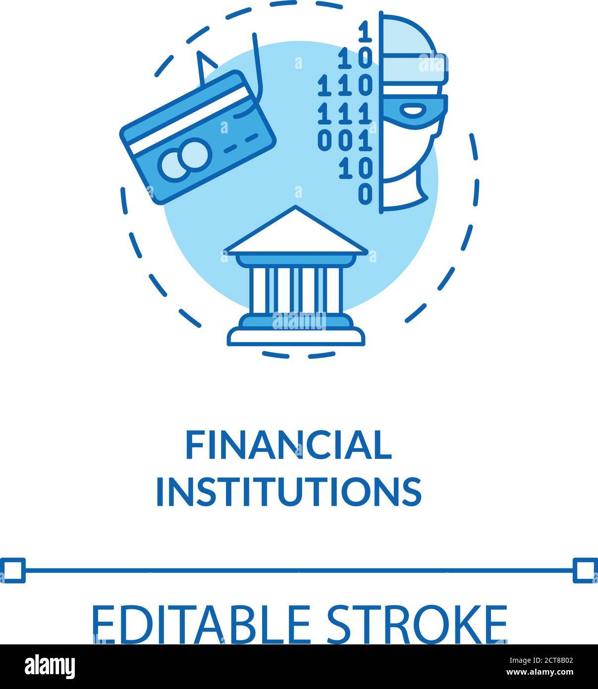 Financial institutions concept icon Stock Vector Image & Art - Alamy