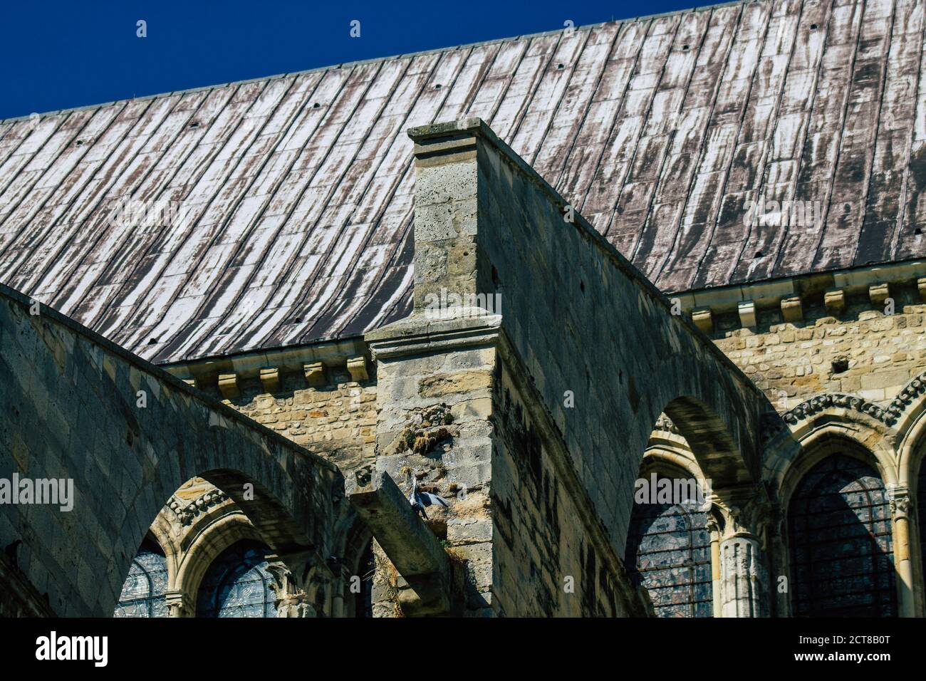 Reims France September 21, 2020 View of the exterior facade of the ...