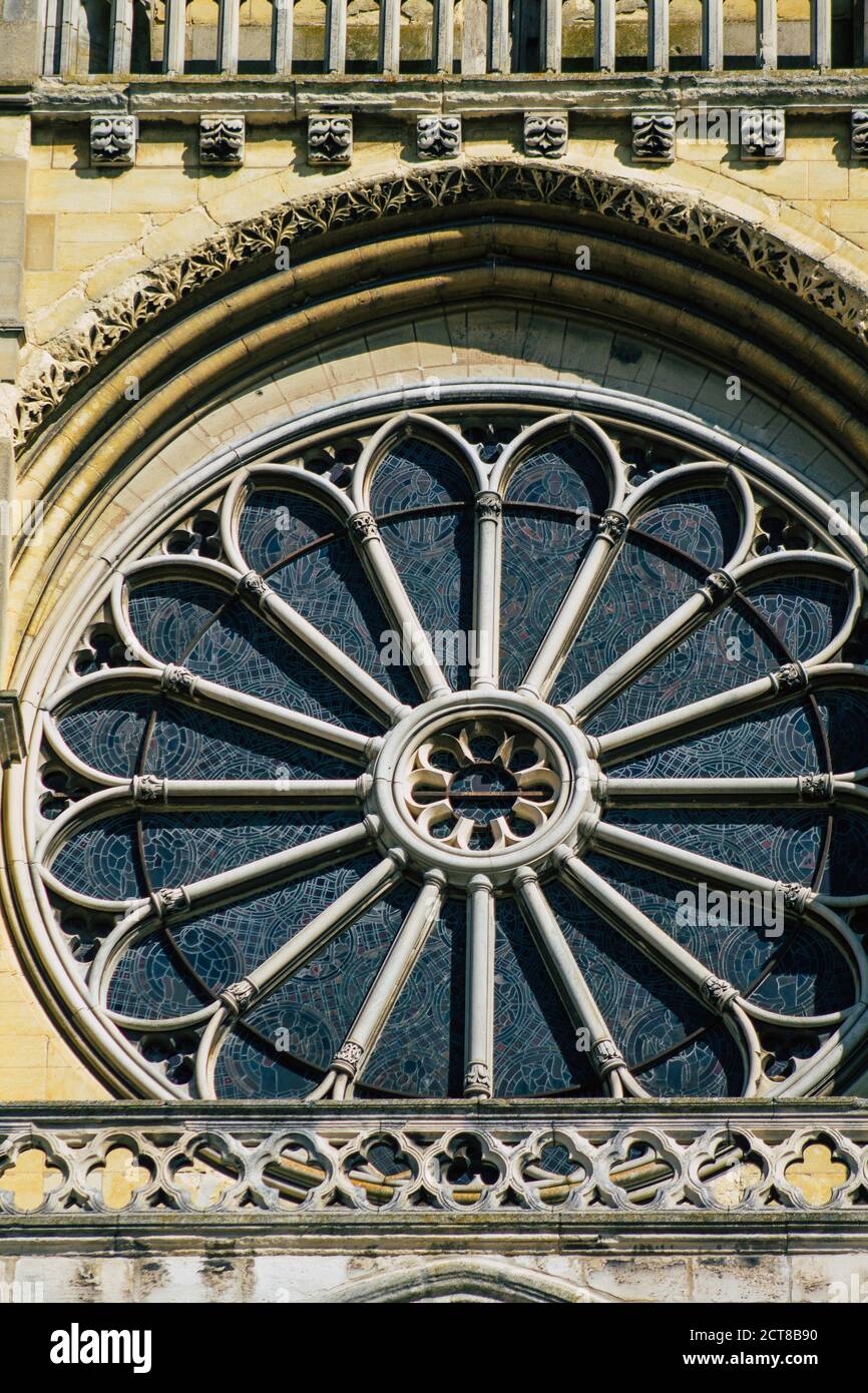 Reims France September 21, 2020 View of the exterior facade of the ...