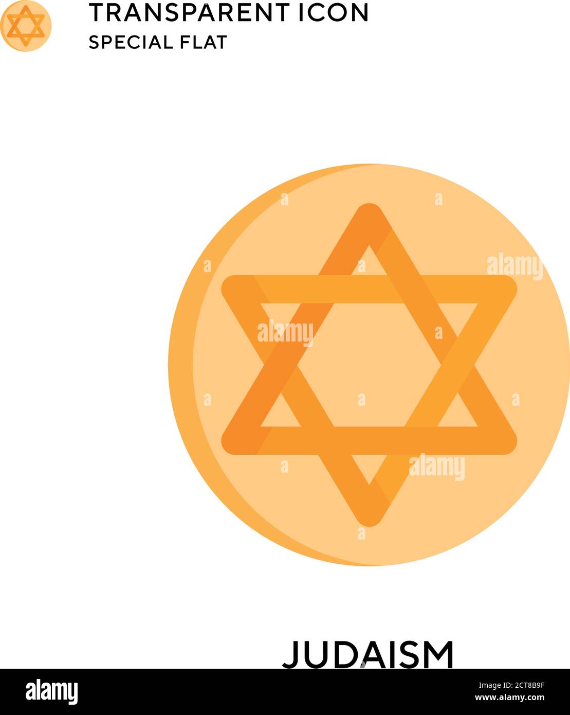 Judaism vector icon. Flat style illustration. EPS 10 vector Stock ...