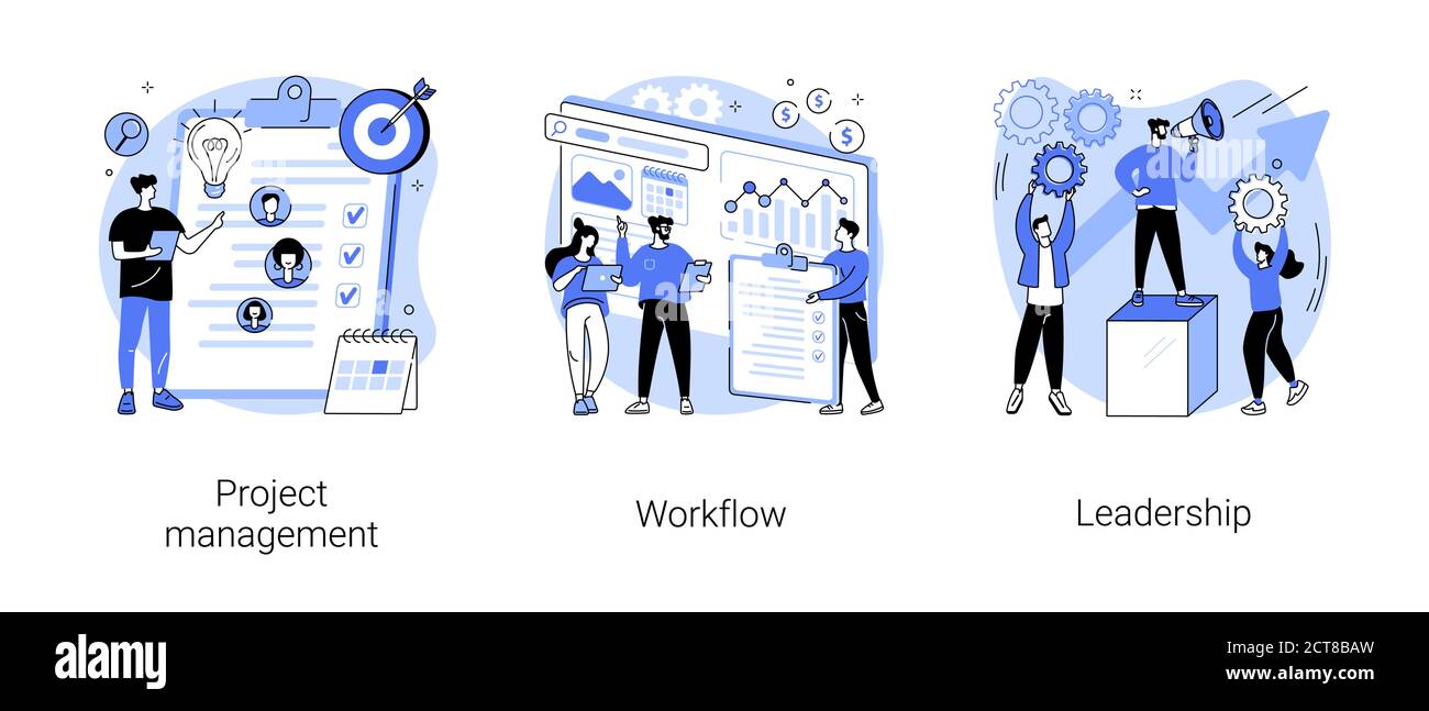 Business management abstract concept vector illustrations Stock Vector ...