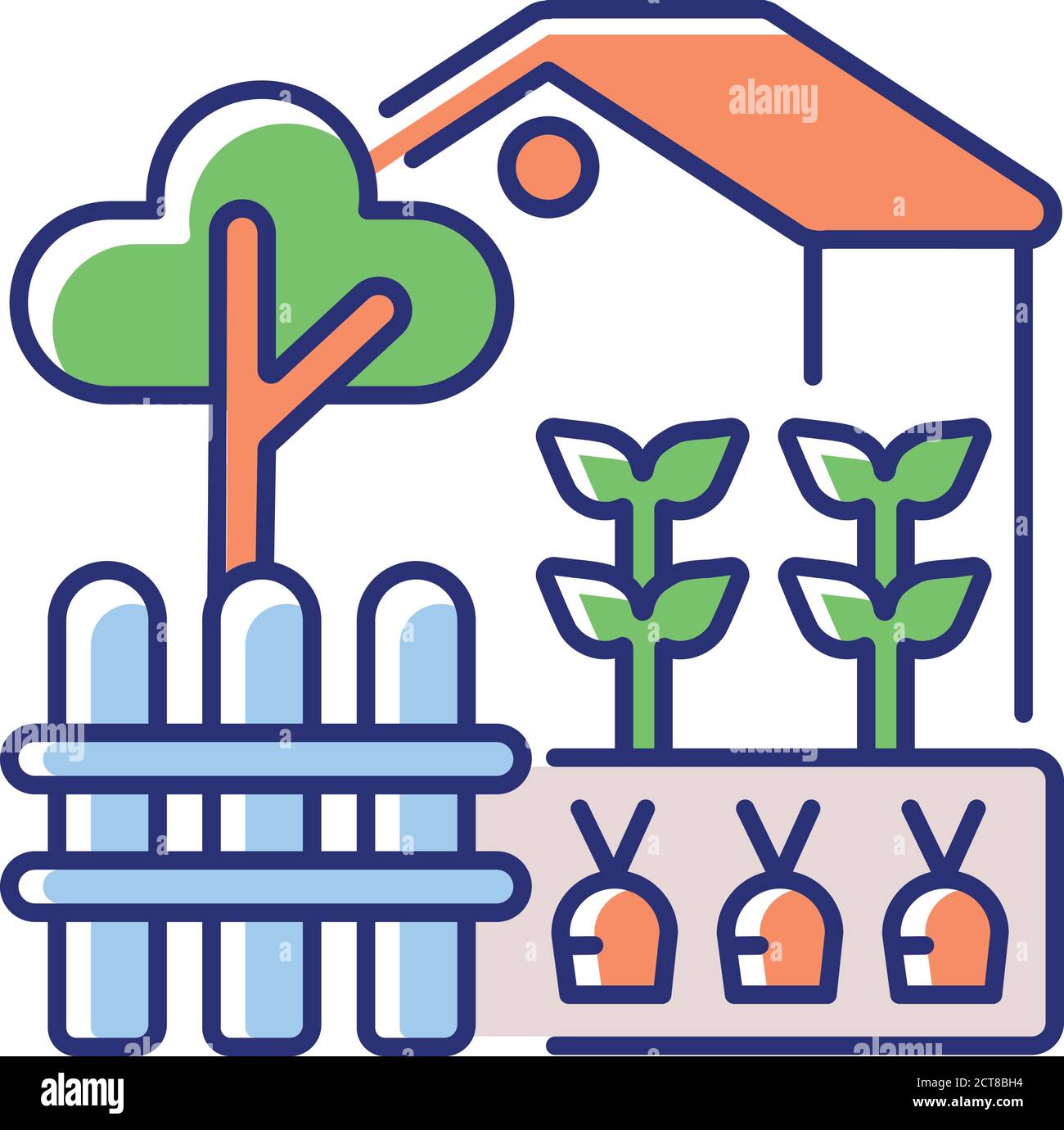 City backyard Cut Out Stock Images & Pictures - Alamy