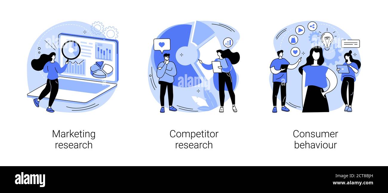 Targeting strategy abstract concept vector illustrations Stock Vector ...