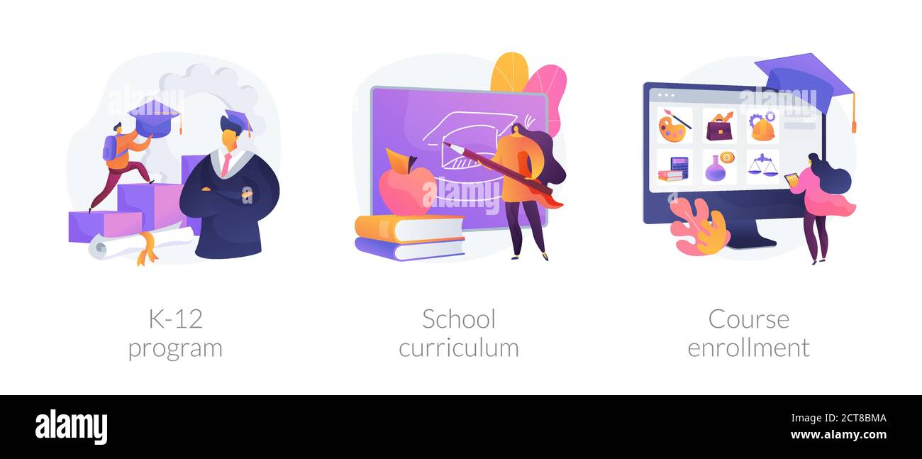 Public school abstract concept vector illustrations Stock Vector Image ...