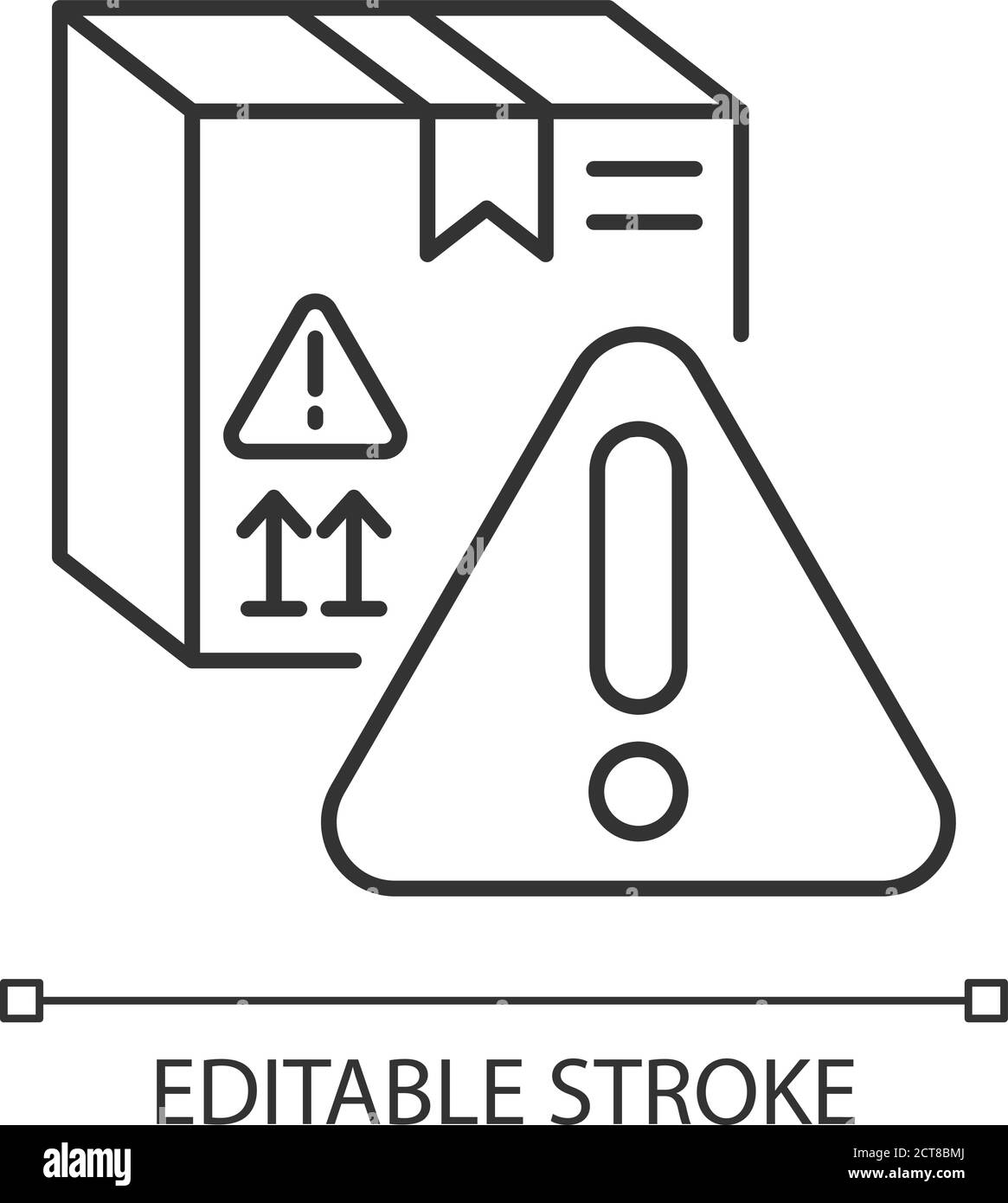 Dangerous cargo linear icon Stock Vector Image & Art - Alamy