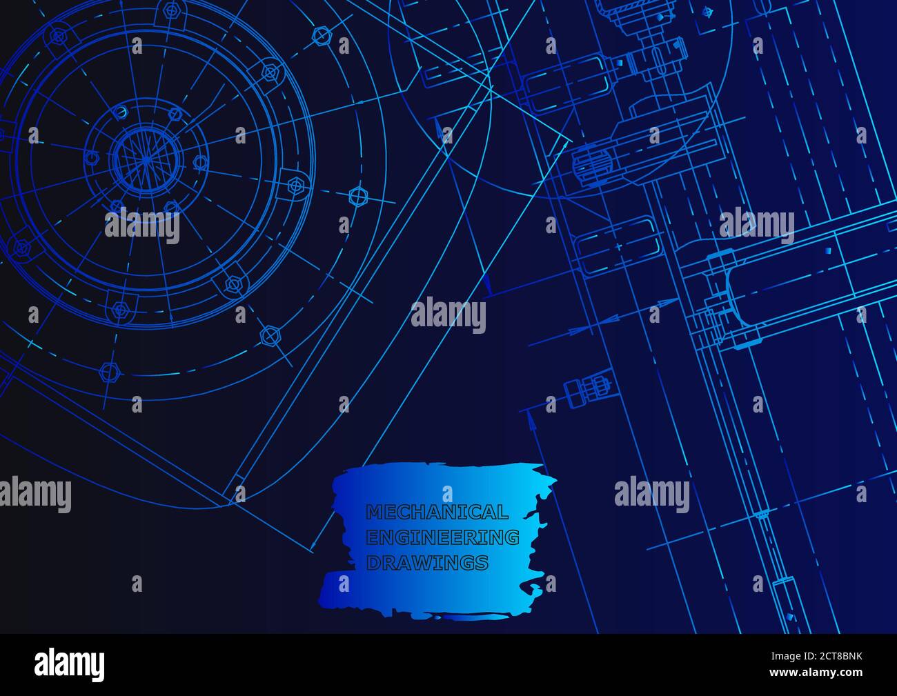 Cover. Vector engineering illustration. Blueprint, flyer, banner, Blue ... Cover. Vector engineering illustration. Blueprint, flyer, banner, Blue ...