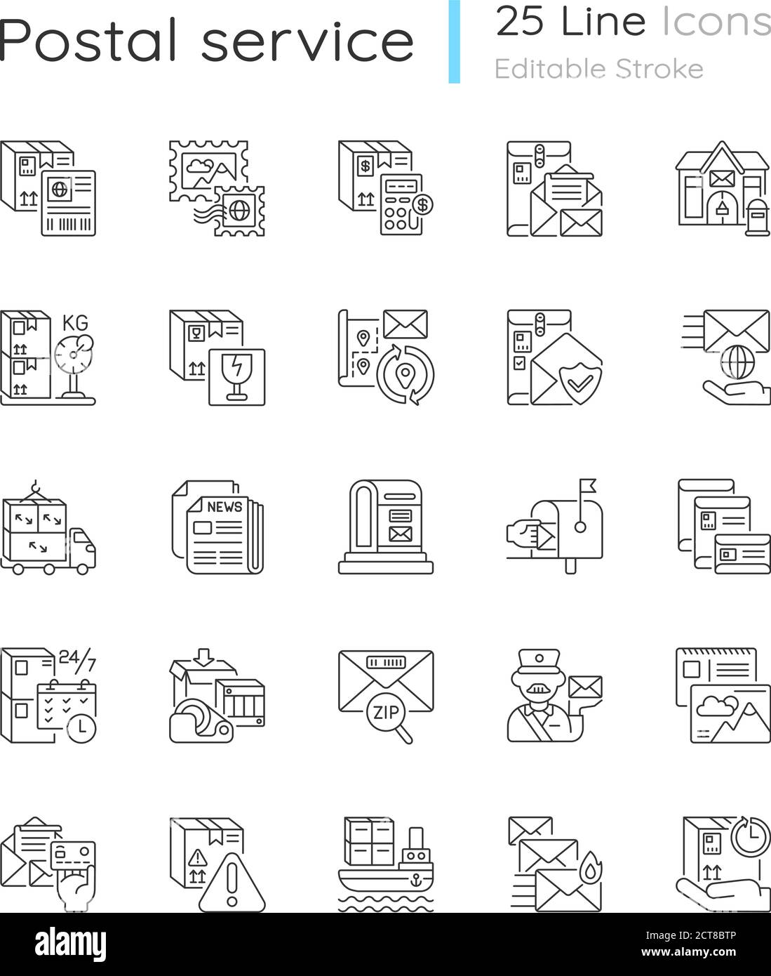 Postal services Stock Vector Images - Alamy