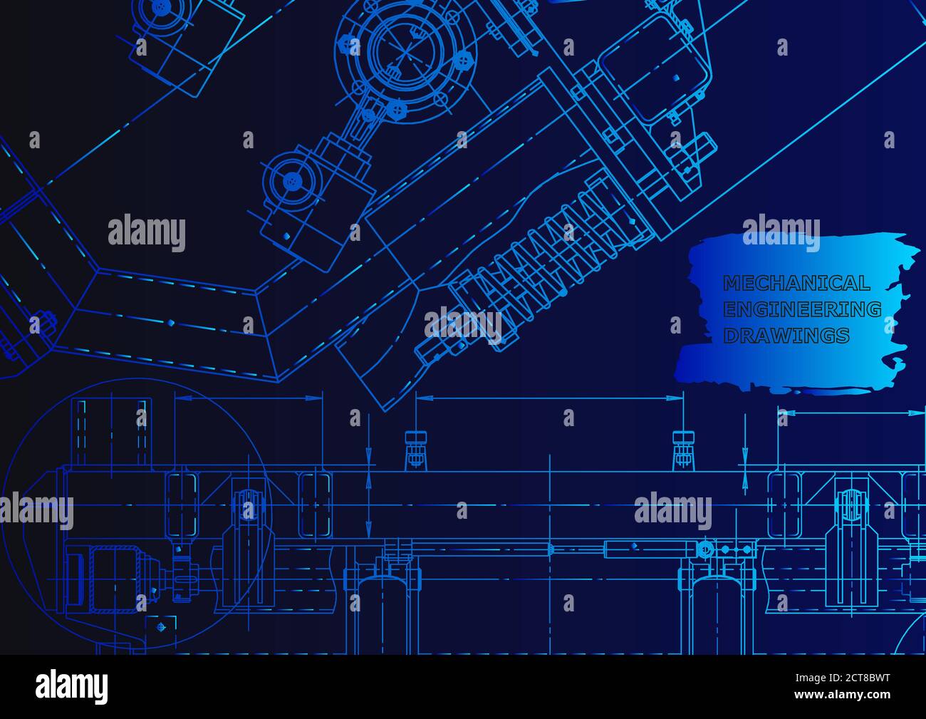 Mechanical Engineering Car Blueprint