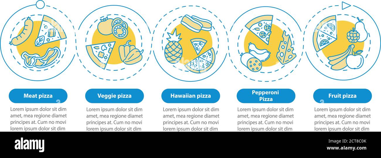 Top pizza types vector infographic template Stock Vector Image & Art ...