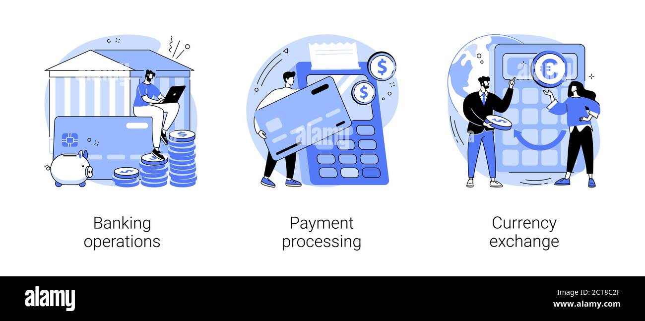 Financial services abstract concept vector illustrations Stock Vector ...