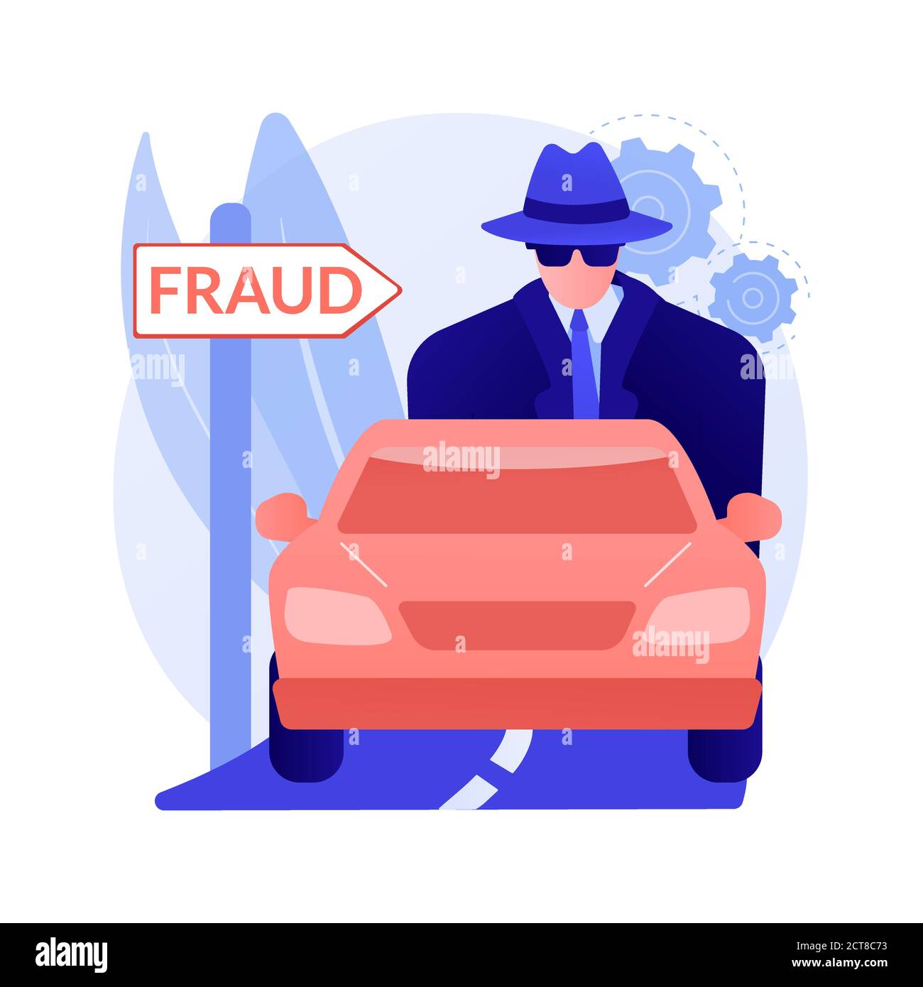 Road fraud abstract concept vector illustration Stock Vector Image ...