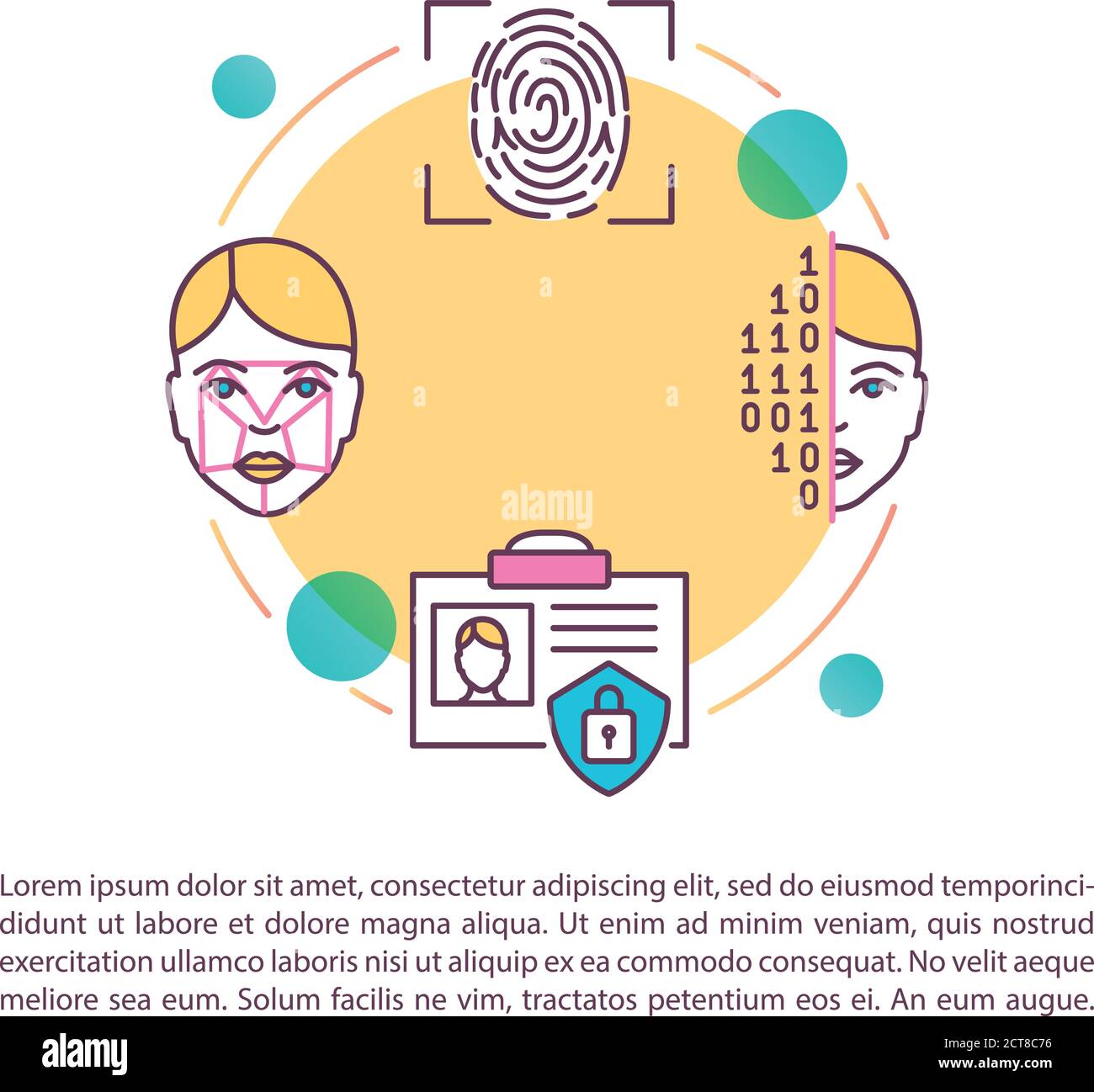 Biometric identification concept icon with text Stock Vector Image ... Biometric identification concept icon with text Stock Vector Image ...