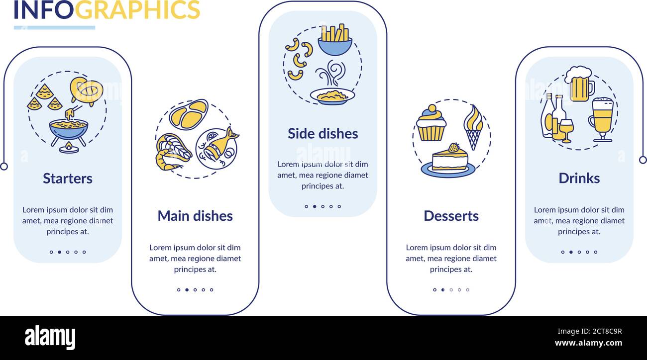 Restaurant menu vector infographic template Stock Vector Image & Art ...