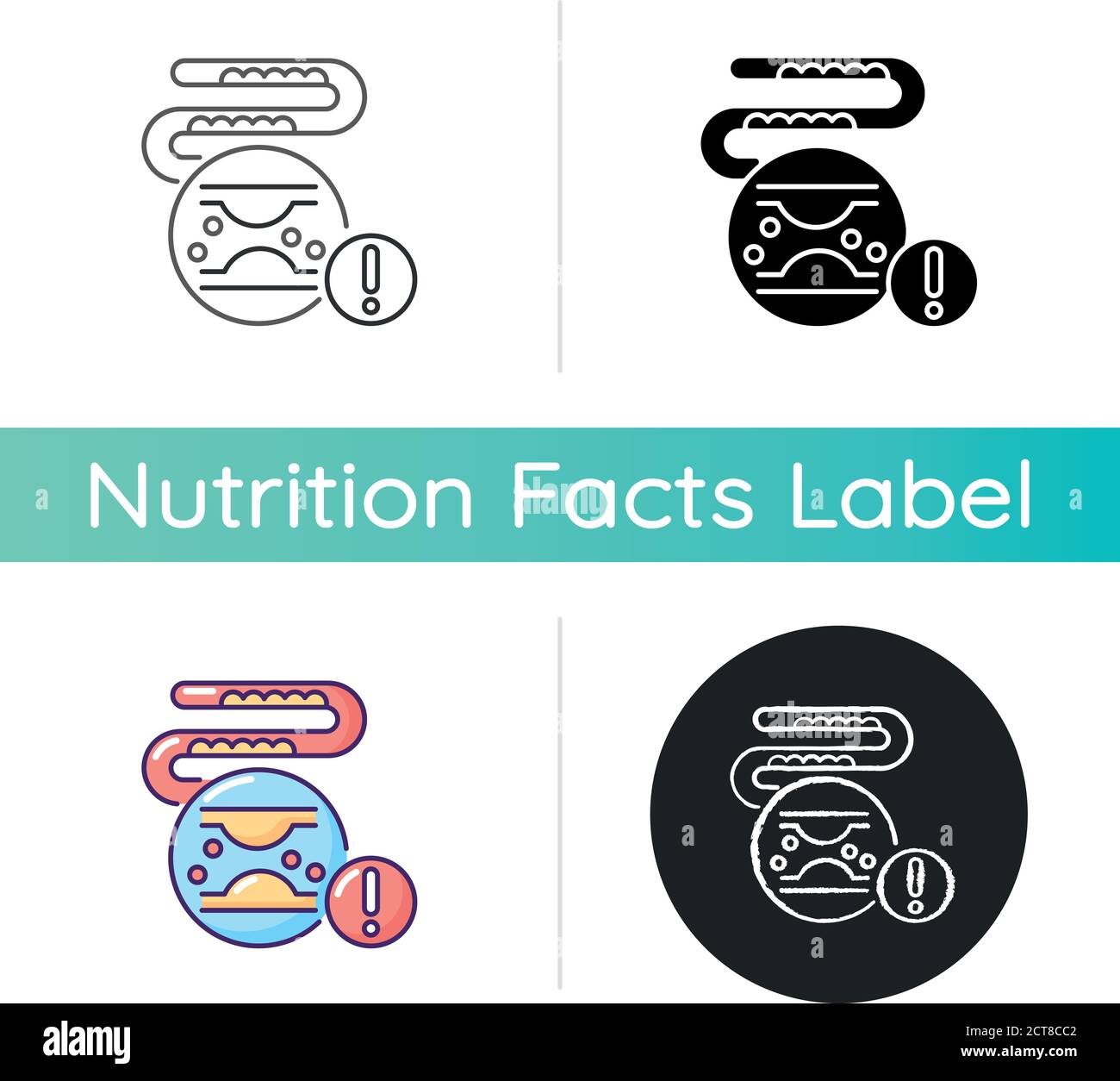 Cholesterol line icon artery Stock Vector Images - Alamy